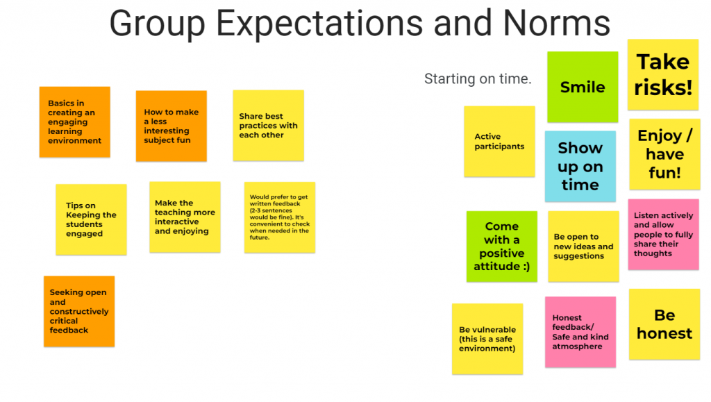 Large Group Expectations – Online ISW Modules