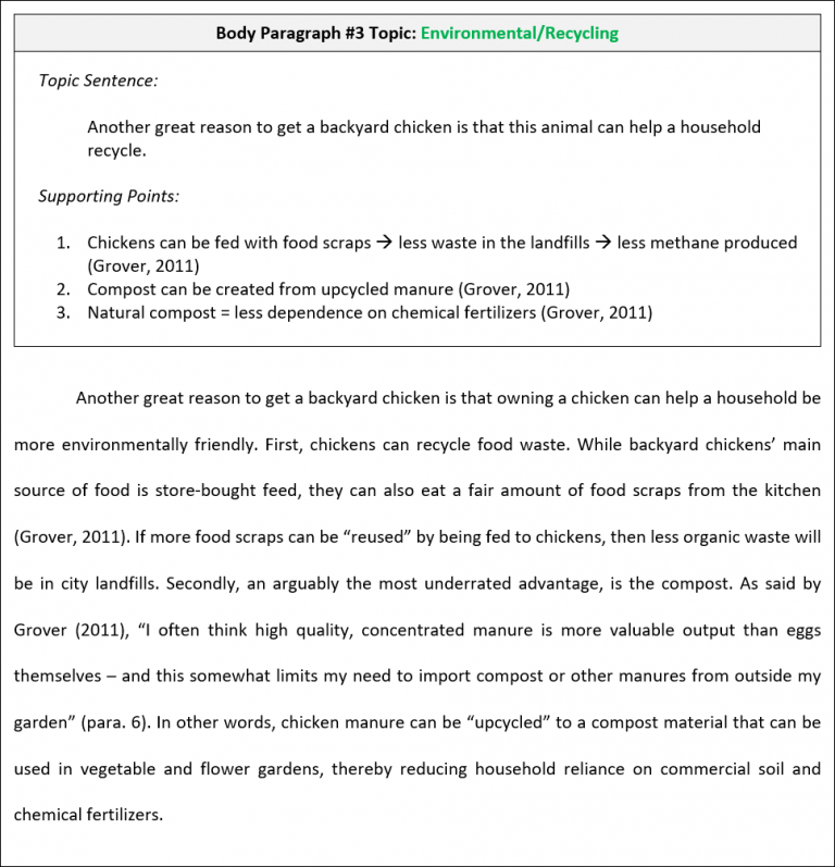 Writing Topic Sentences and Body Paragraphs – CS 050: Academic Writing ...