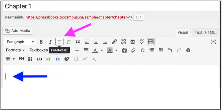 Lists: Bulleted and Numbered – Pressbooks Guide
