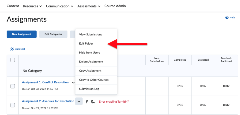 Enabling Turnitin And Correcting Error Mce Instructor Handbook