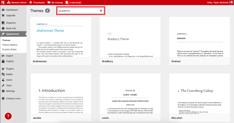 Pressbooks Themes – Fanshawe OER Development Guide