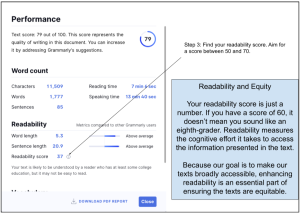 Using Grammarly to Improve Readability – Fanshawe OER Development Guide