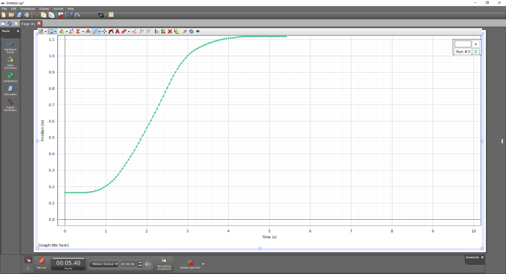 Kinematics Exercise 1: Setting up Capstone – Physics 1C03 Lab Manual