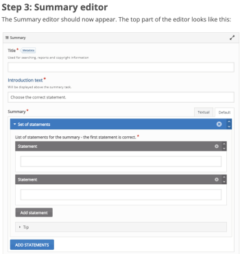 Summary – Tangerine Tech Guide – H5P