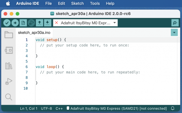 Install And Configure The Arduino Ide Ricks Measurement For Mechatronics Notes