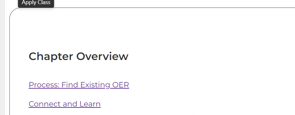 Permalinks & Chapter Overviews – Fanshawe OER Training Guide