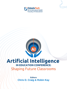 Artificial Intelligence in Education Conference: Shaping Future ...