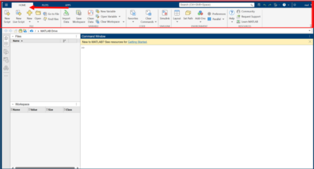 Navigating the Home Tab – Tech Tangerine Guide – Matlab