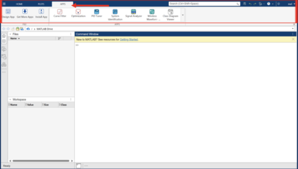 Navigating the Apps tab – Tech Tangerine Guide – Matlab