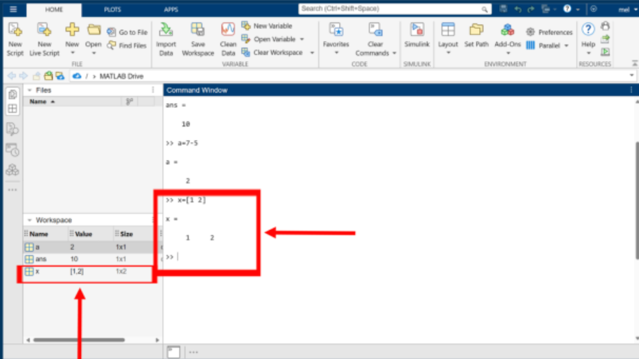 How to assign and create vectors: – Tech Tangerine Guide – Matlab