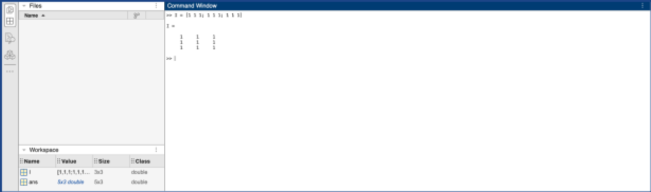 Making and Understanding a One Matrix: – Tech Tangerine Guide – Matlab