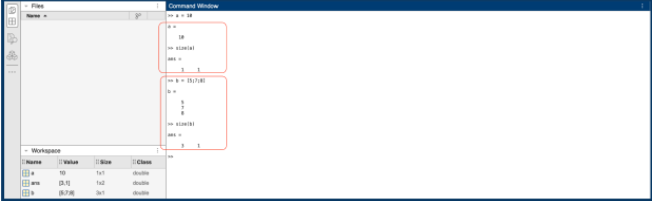 Understanding Common Operations (Sizes): – Tech Tangerine Guide – Matlab