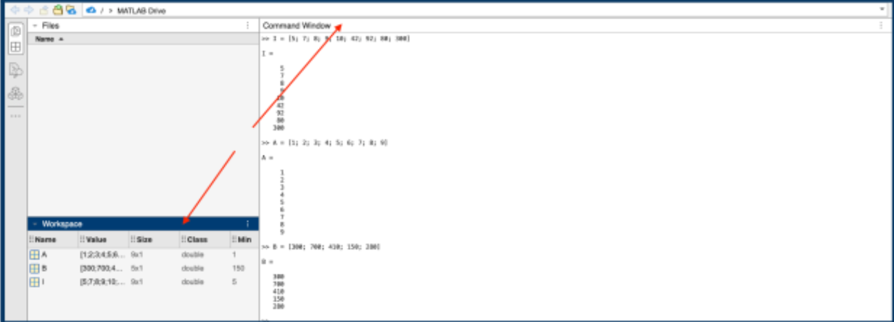 Understanding Common Operations (Filtering the Workspace): – Tech Tangerine Guide – Matlab