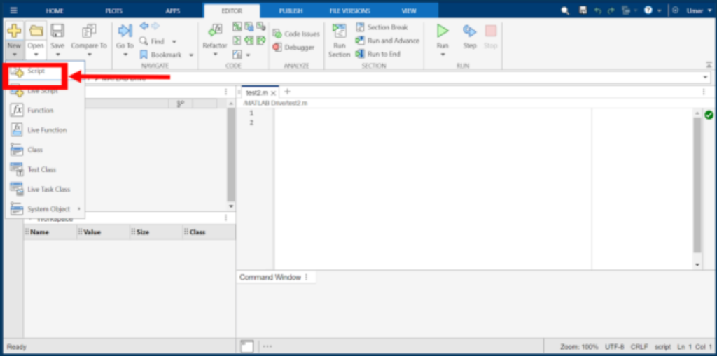 Creating and Saving Scripts in MATLAB: – Tech Tangerine Guide – Matlab