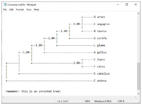 Chapter 50: Constructing Phylogenetic Trees in PHYLIP – EDUC1311 – Coding OER