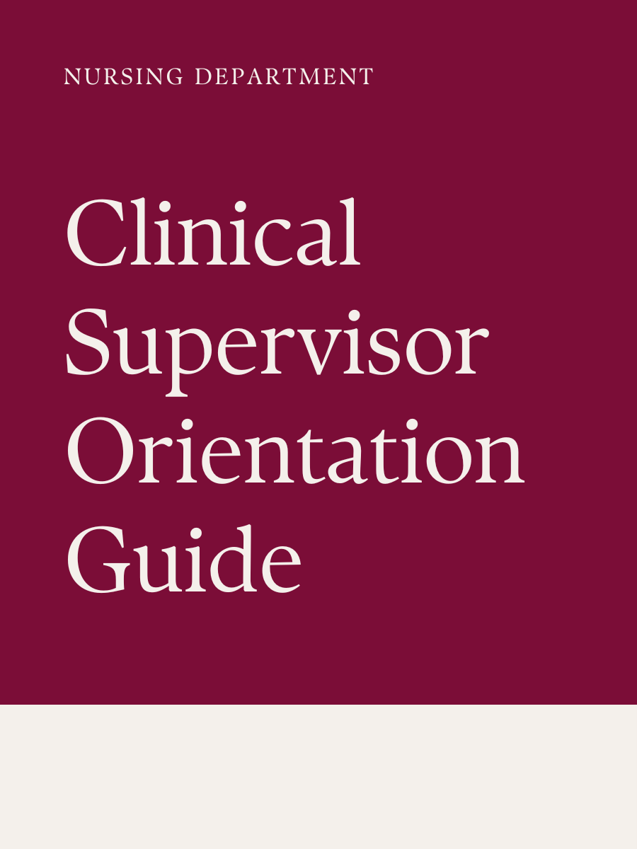International Students – Clinical Supervisor Orientation Handbook
